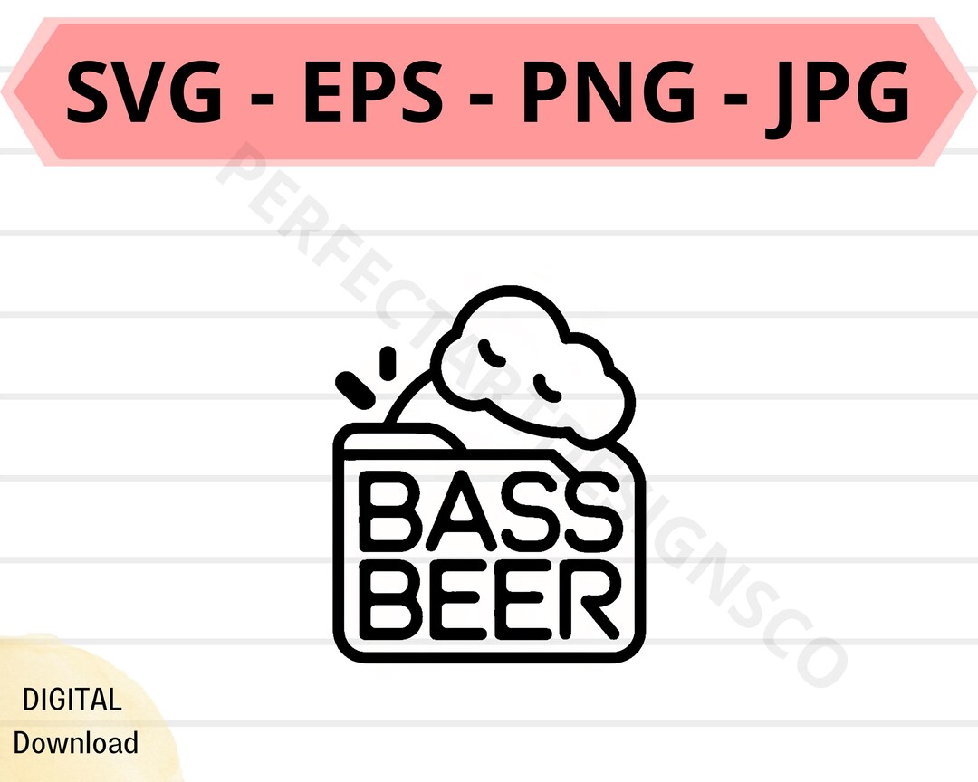 Bass Beer Sign Svg, Bass Beer Icon File, Bass Beer Symbol Cutting Svg ...