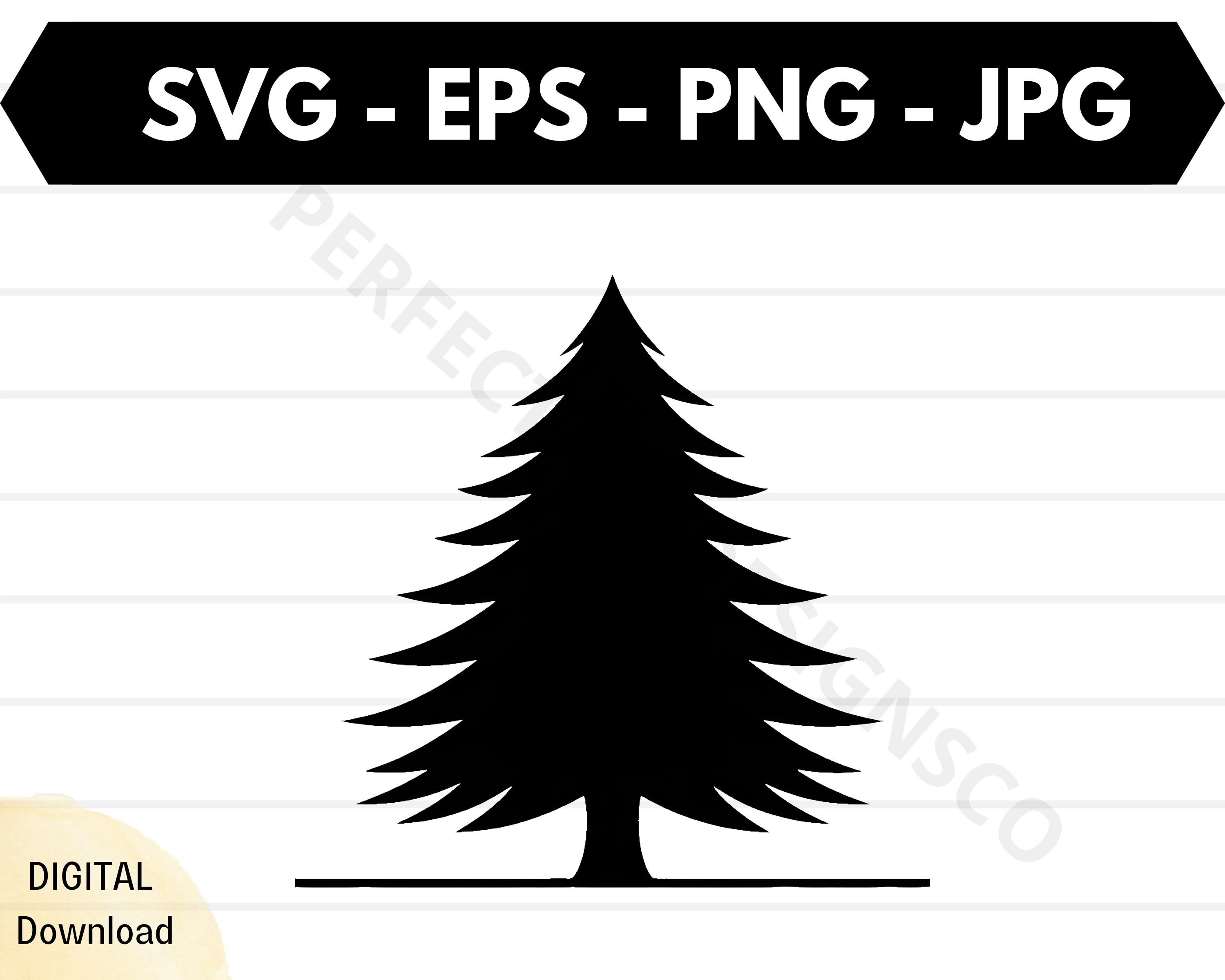 Pinetree Silhouette Svg File, Pinetree Cutting Svg File for Cricut ...