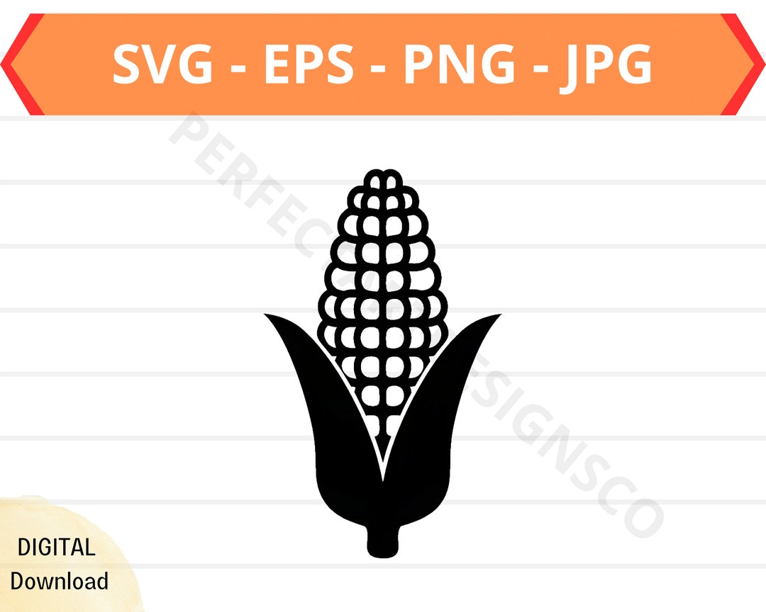 Corn Outline Svg Corn Vegetable Clipart Corn Svg For Shirt Svg File For Cricut Corn Cut File