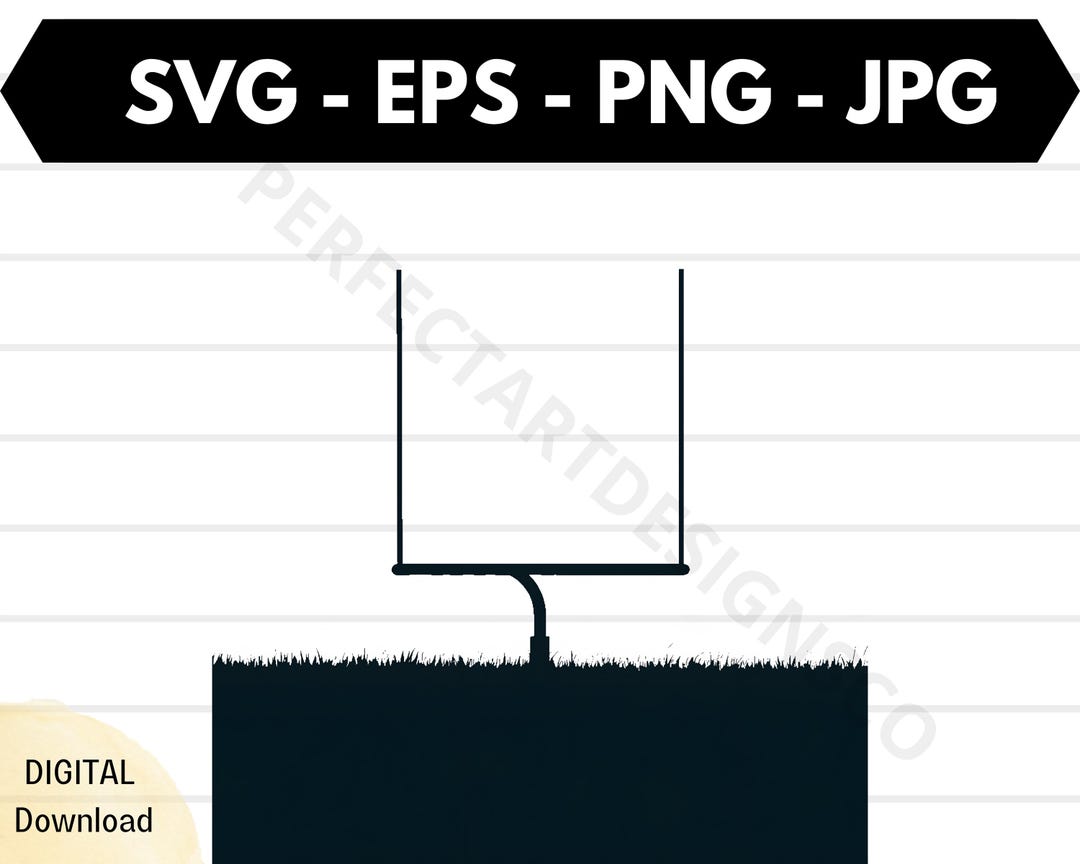 Football Field Goal Silhouette Svg, Football Field Goal Clipart ...