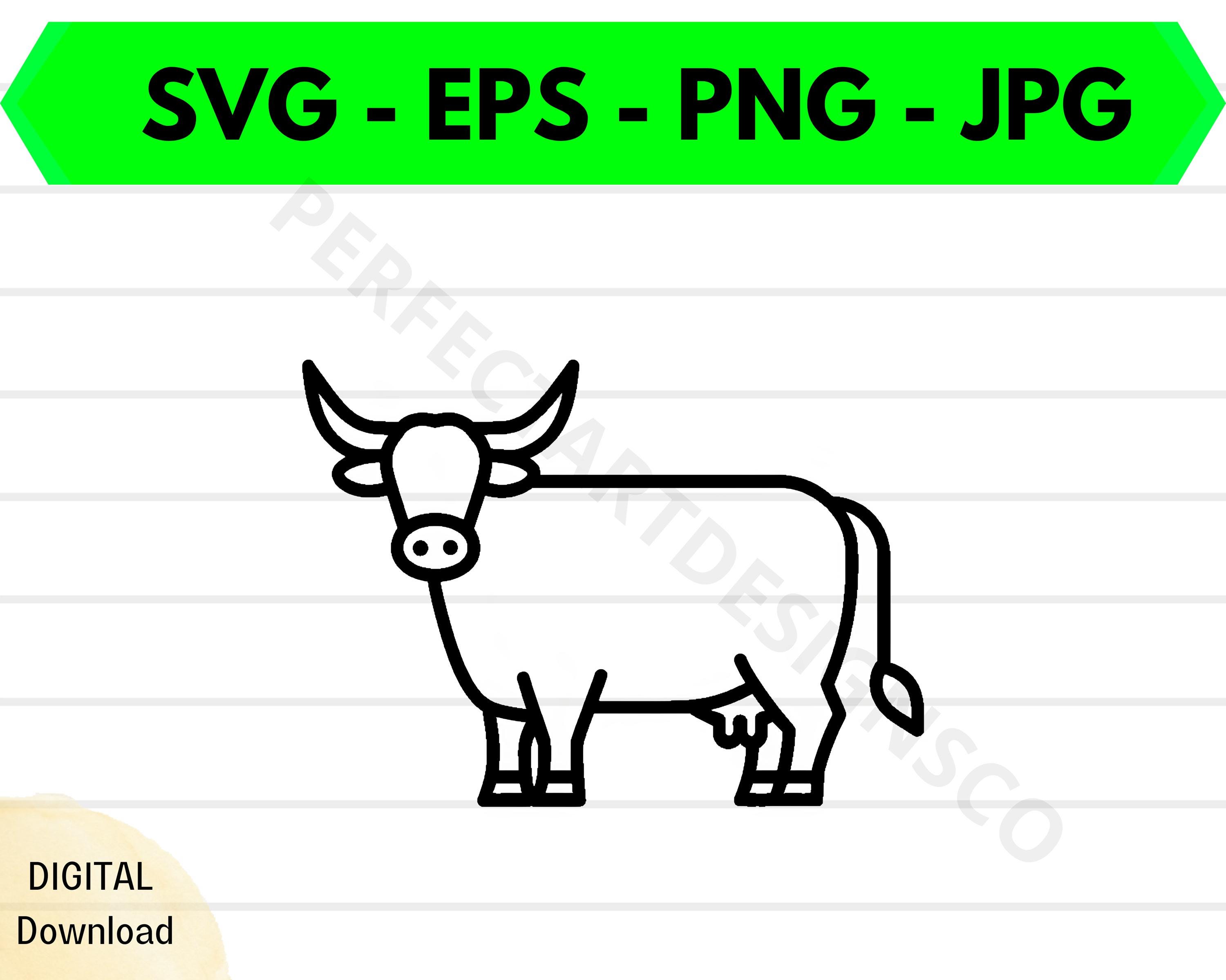 Outline Cow Highland Cow Svg File, Highland Cow Outline Svg, Highland ...