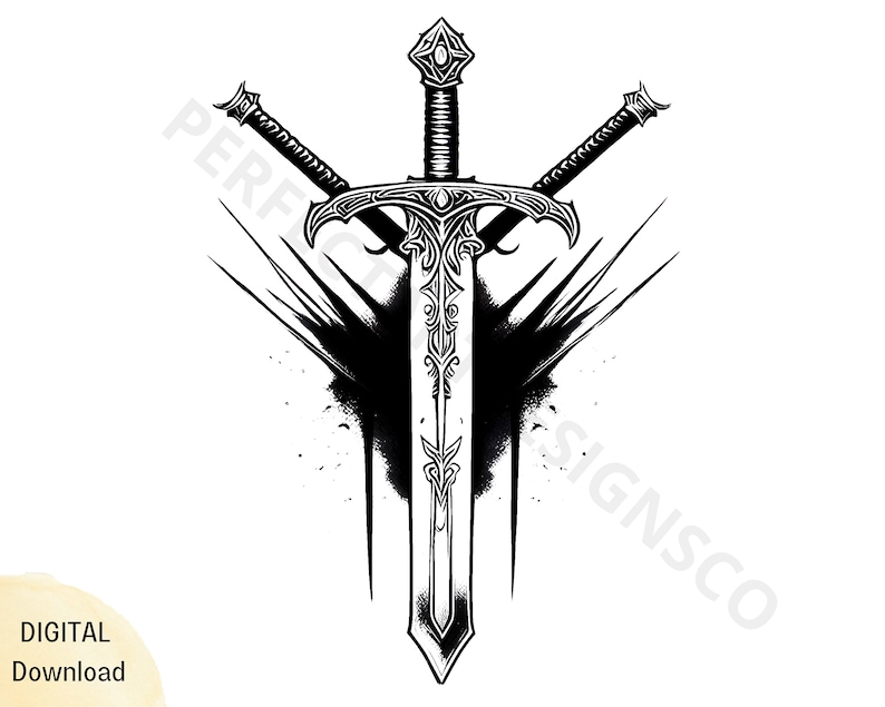 Sword Vector Image Clipart, Sword Svg Sword Cutting File Cricut ...