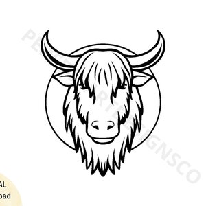 Yak Outline Svg, Yak Clipart, Yak Svg for Shirt, Svg File for Cricut ...