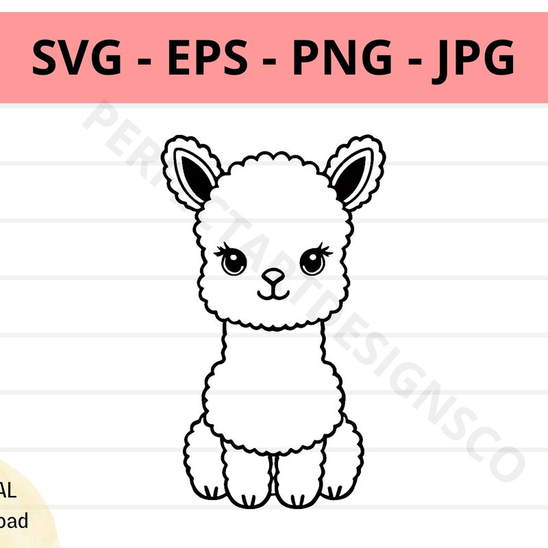 Alpaca Svg - Etsy