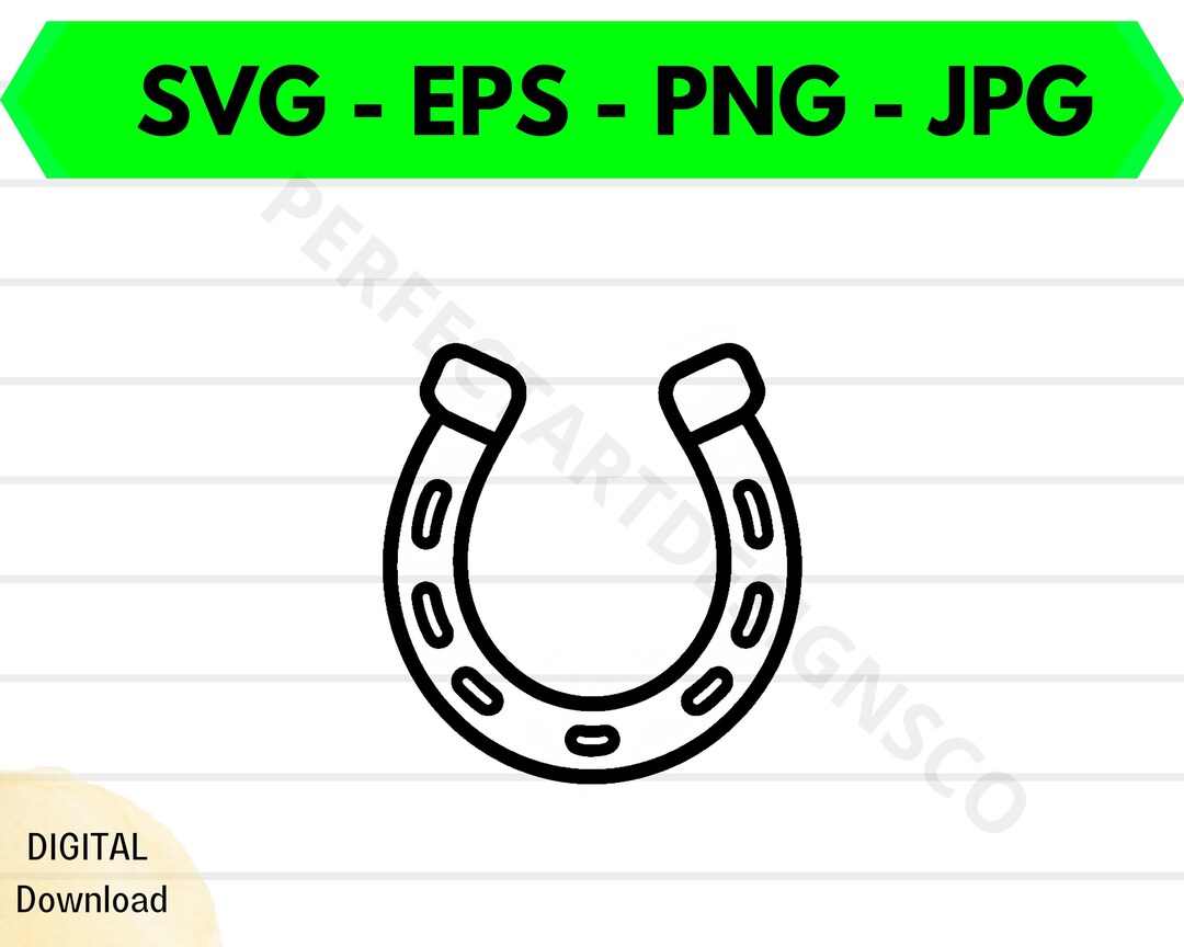 Horseshoe Svg File, Horseshoe Outline Svg, Horseshoe Clipart Svg ...
