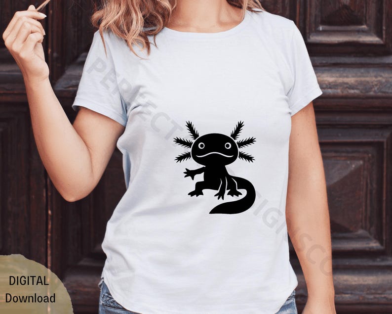 Axolotl Silhouette Svg File, Axolotl Cutting Svg File for Cricut ...