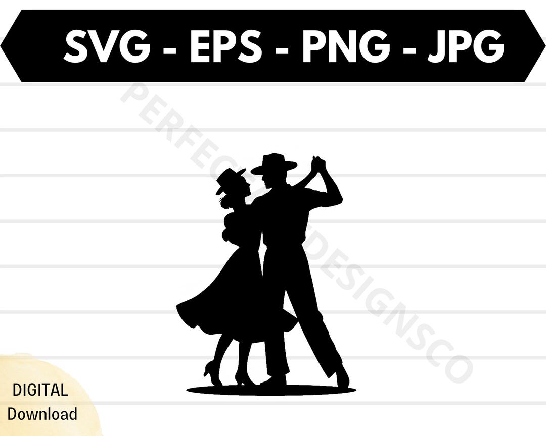 Square Dancing Silhouette Svg, Square Dancing Clipart, Square Dancing ...
