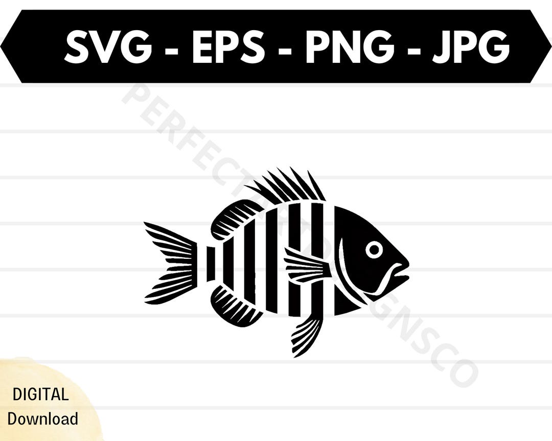Angler Fish Silhouette Svg File, Angler Fish Outline Clipart Svg, Fish ...
