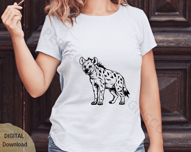 Hyena Outline Svg, Hyena Clipart, Hyena Svg for Shirt, Svg File for ...