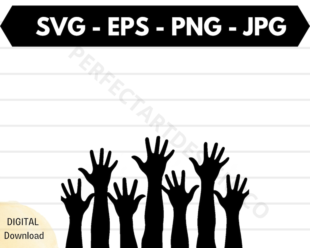 Reaching Hands Silhouette Svg, Reaching Hands Outline, Reaching Hands ...