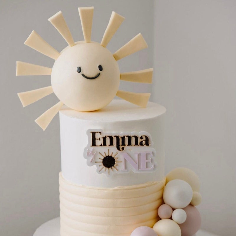 Sun Cake Topper - Etsy