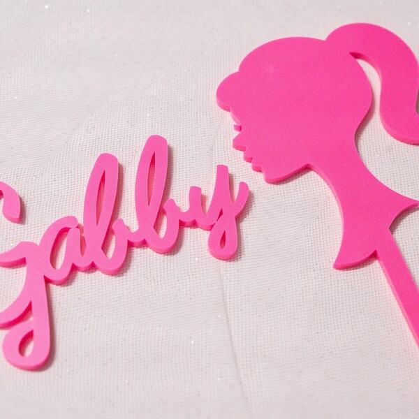 Barbie Logo Cake Charm - Etsy