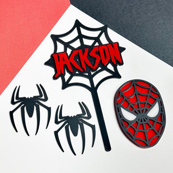 Acrylic Spiderman Cake Toppers - Etsy