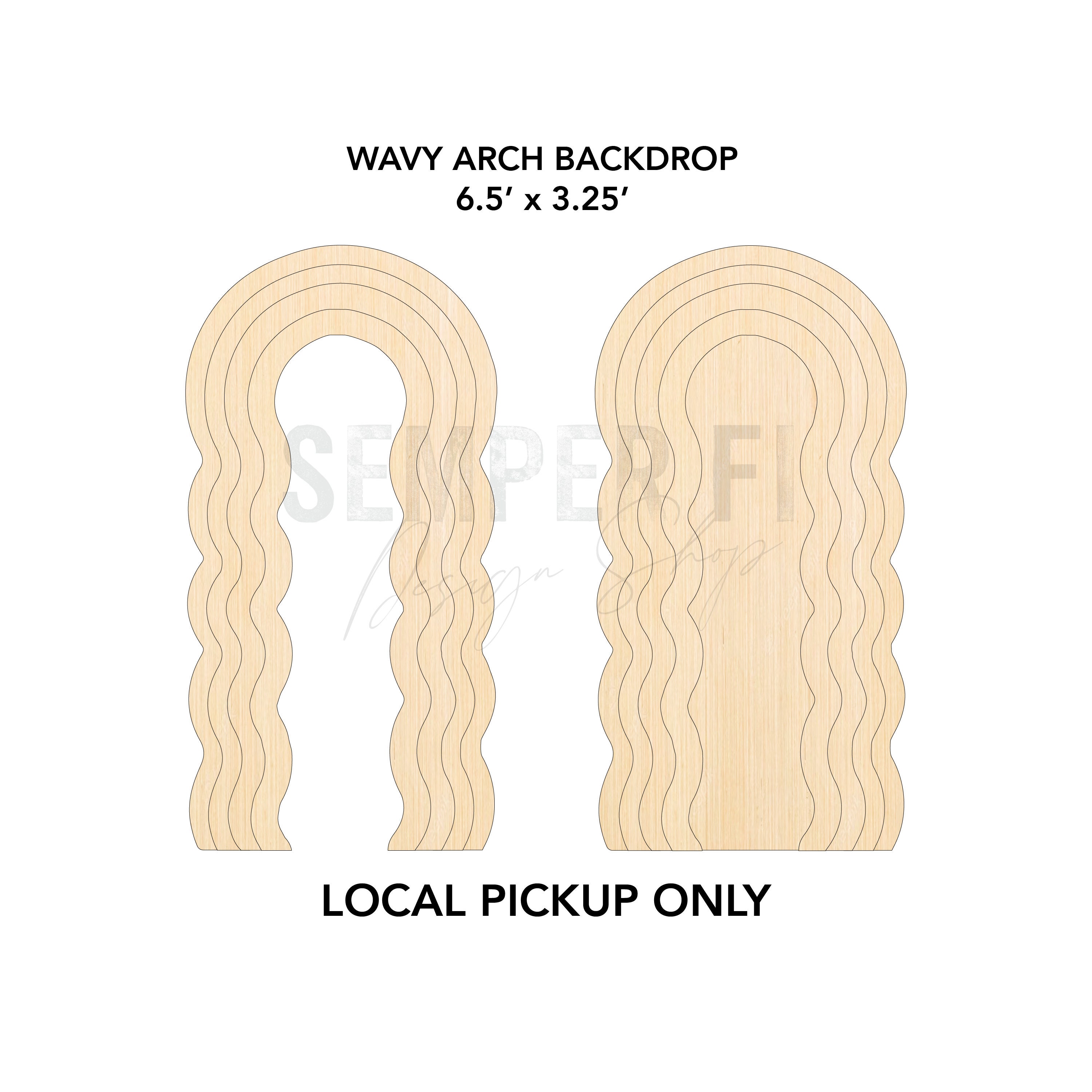Wavy Groovy Backdrop Arch LOCAL PICKUP ONLY - Etsy