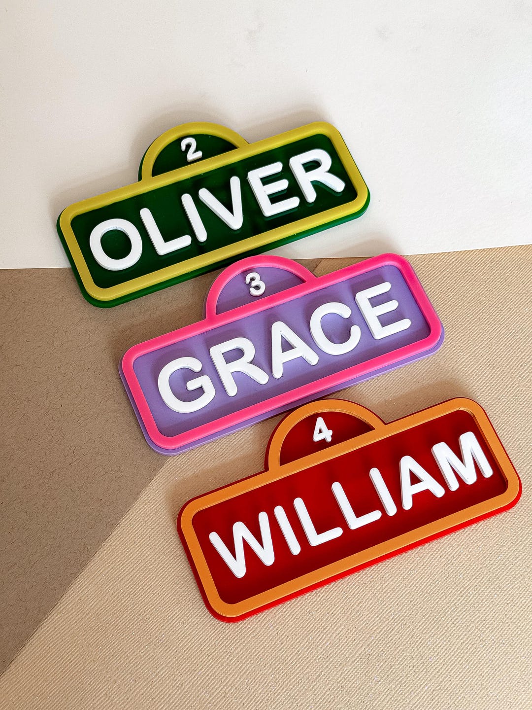 Street Sign Cake Topper / Kids Cake / Name Charm / Custom Topper ...