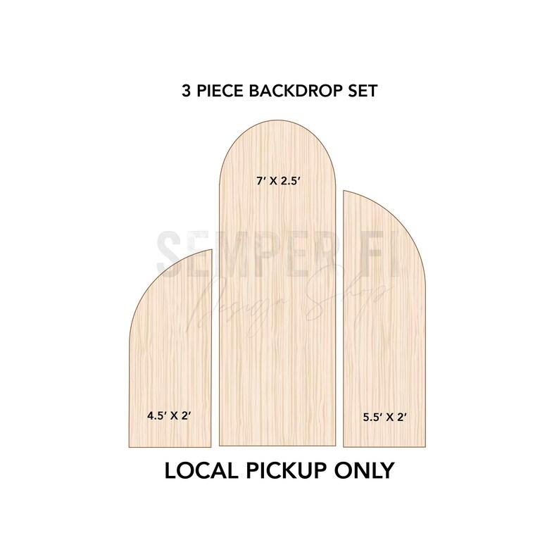 Arched Semicircle Backdrop 3 Piece Set LOCAL PICKUP ONLY - Etsy