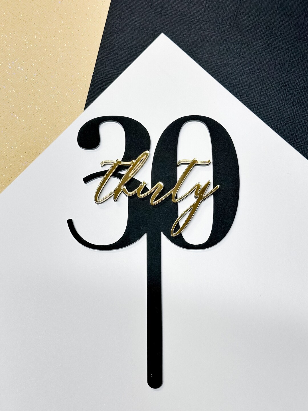 Age Birthday Cake Topper Acrylic Cake Topper Milestone - Etsy