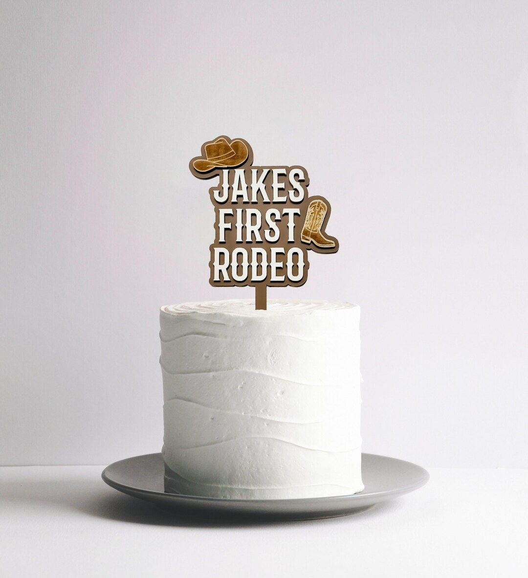 Rodeo Birthday Cake Topper, My 1st Rodeo, Double Layer Caketopper ...