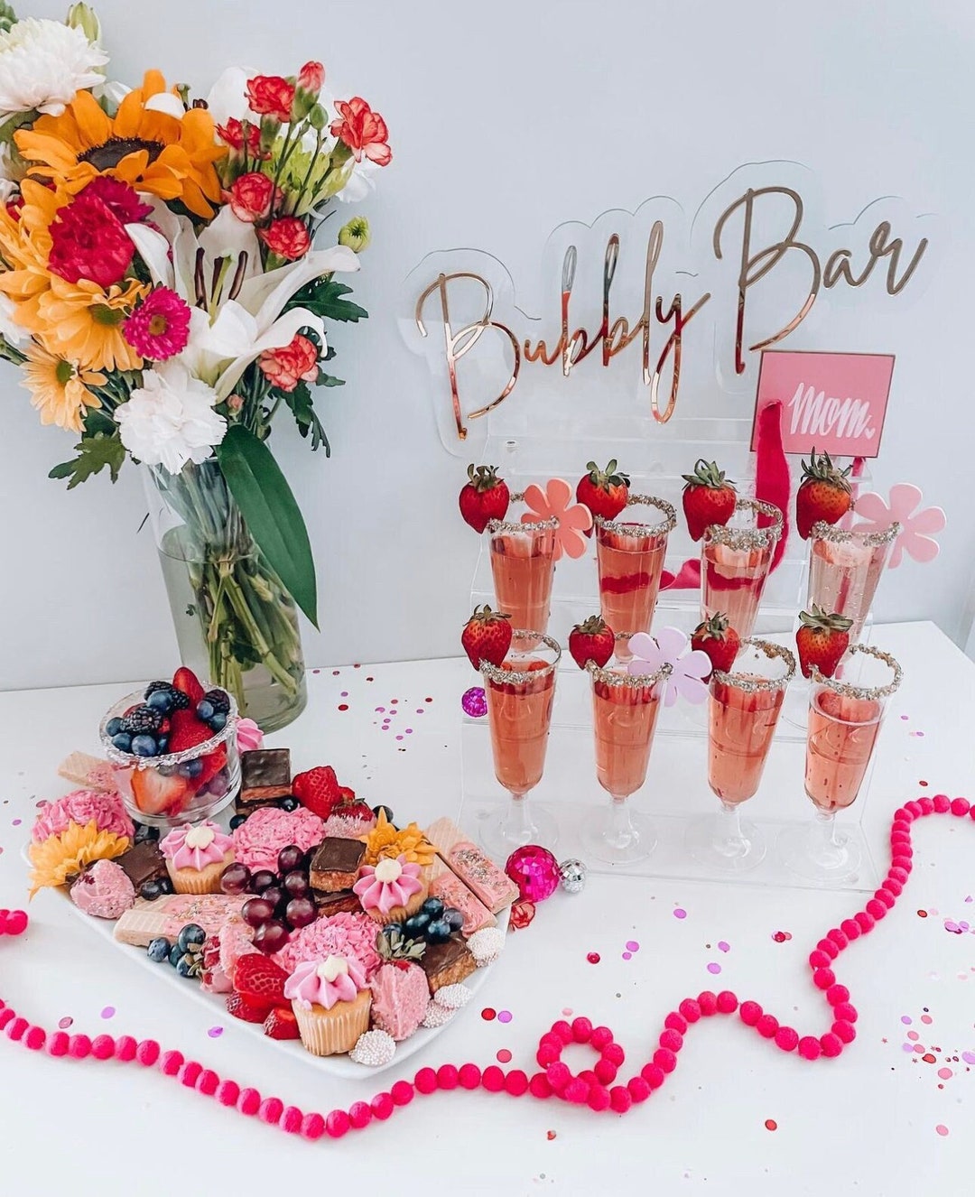 Bubbly Bar Acrylic Sign, Party Sign, Acrylic Drink Station Sign - Etsy