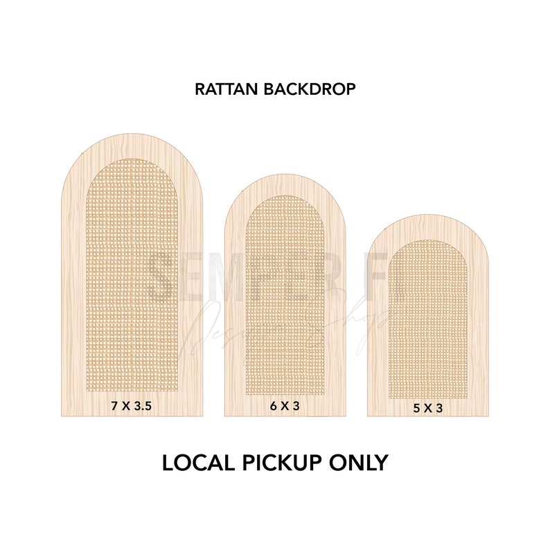 Rattan Arched Chiara Backdrop Panel LOCAL PICKUP ONLY - Etsy Australia