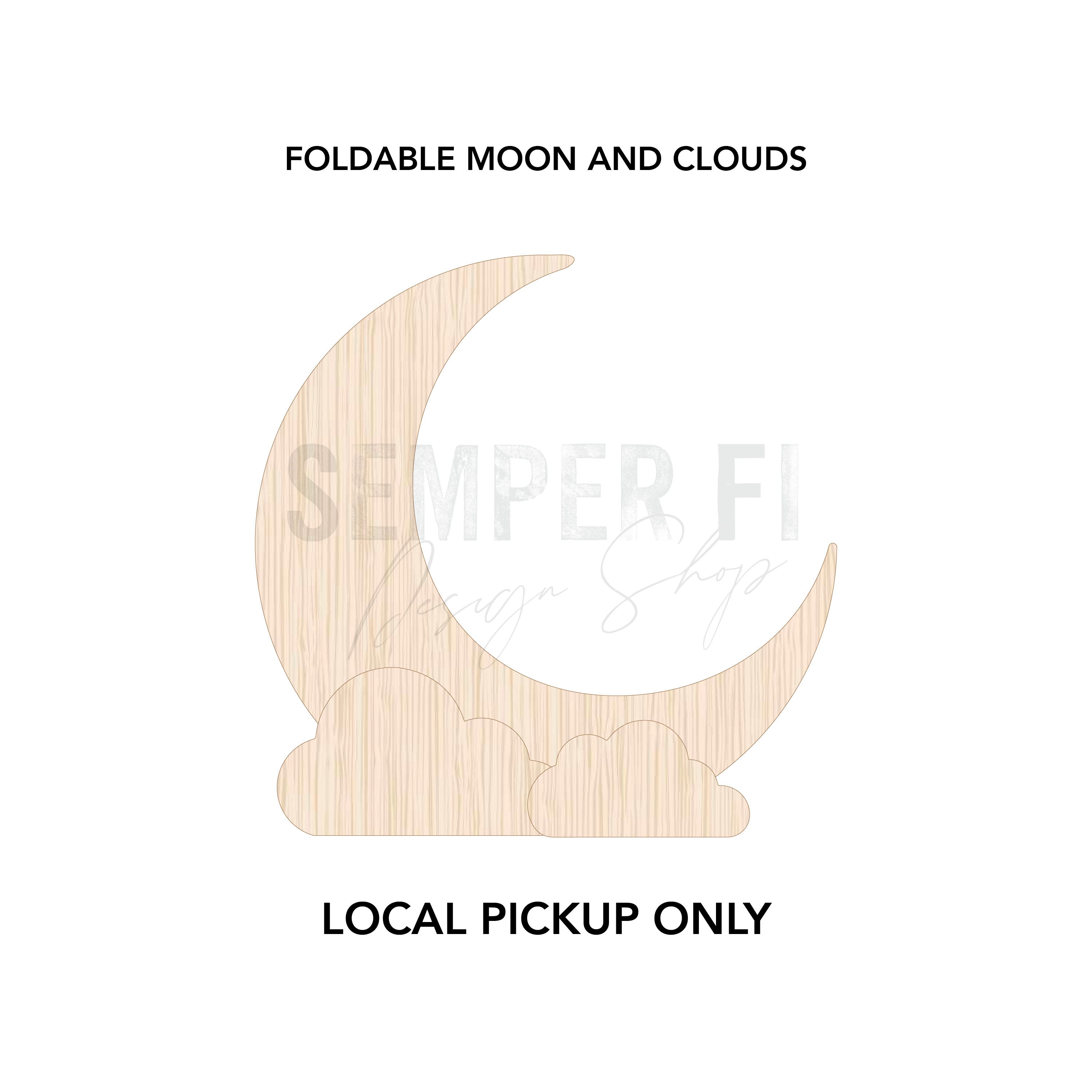 Foldable Moon and Clouds Backdrop Prop LOCAL PICKUP ONLY - Etsy