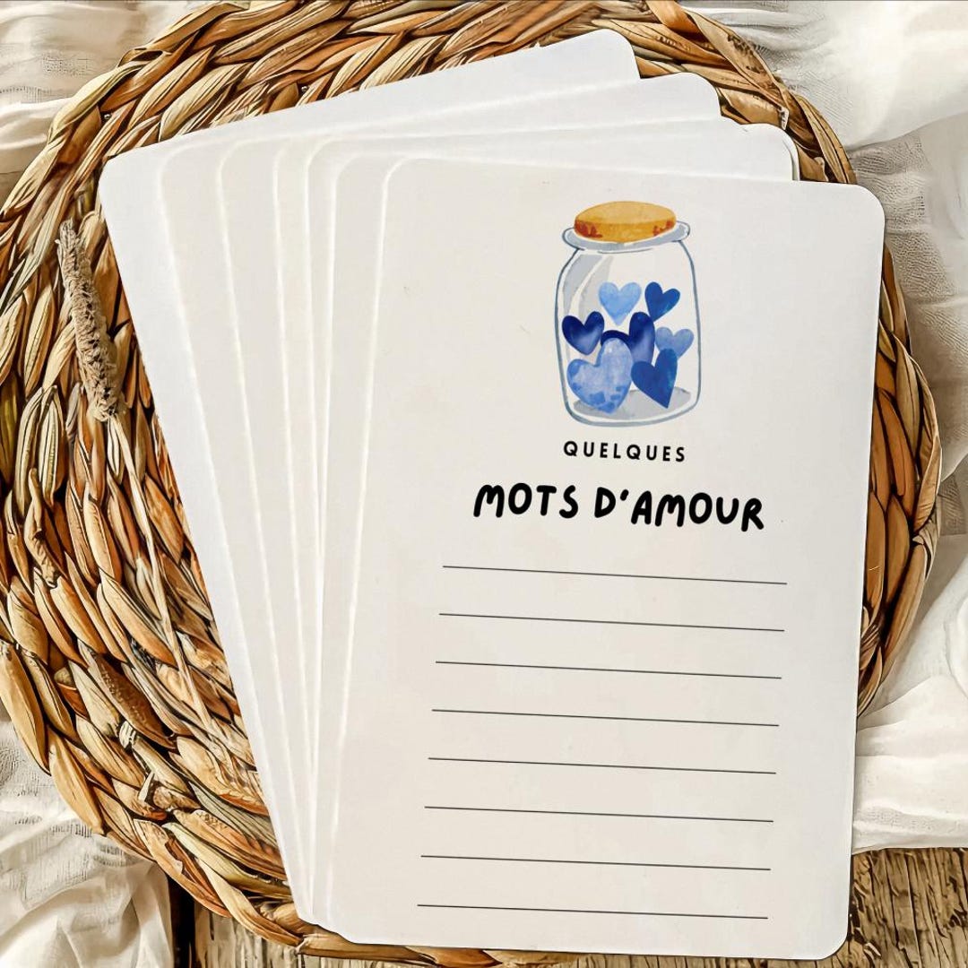 Set of 10 Love Message Cards - Fill-in-the-blank Cards for Couples ...