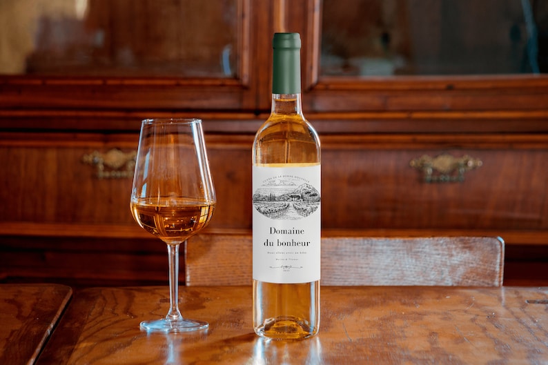 Étiquette vin étiquette annonce grossesse étiquette à coller - Etsy France