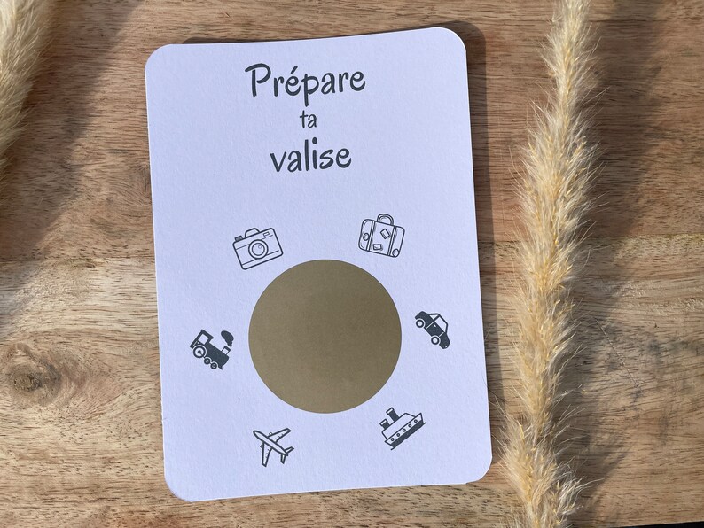 Carte à gratter voyage personnalisée prépare ta valise - Etsy France