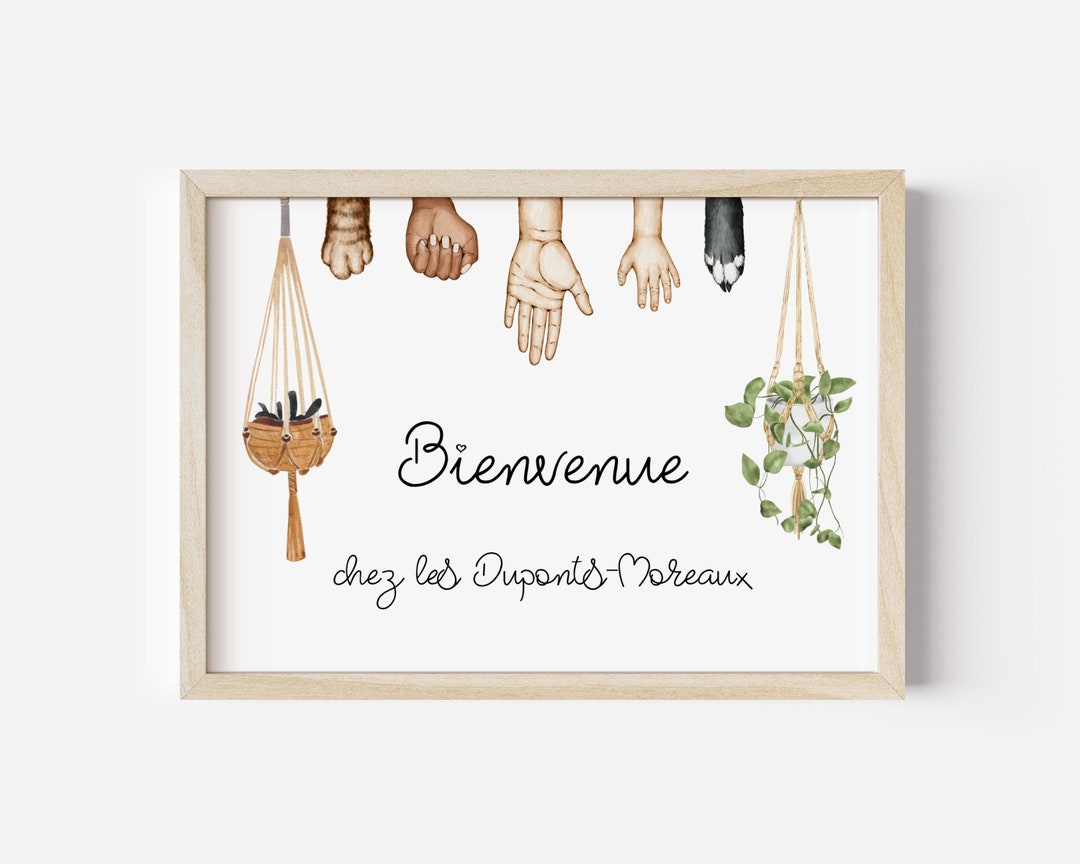 Personalized Family Poster Welcome Poster Entrance - Etsy