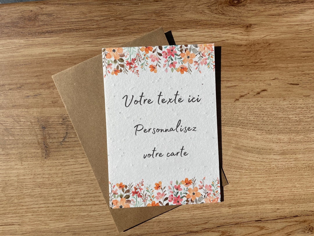 Personalized Planting Card Customizable Message Original - Etsy