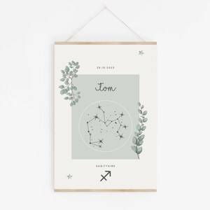 Green Astro Poster - Child and Baby - Personalized Poster - Zodiac ...