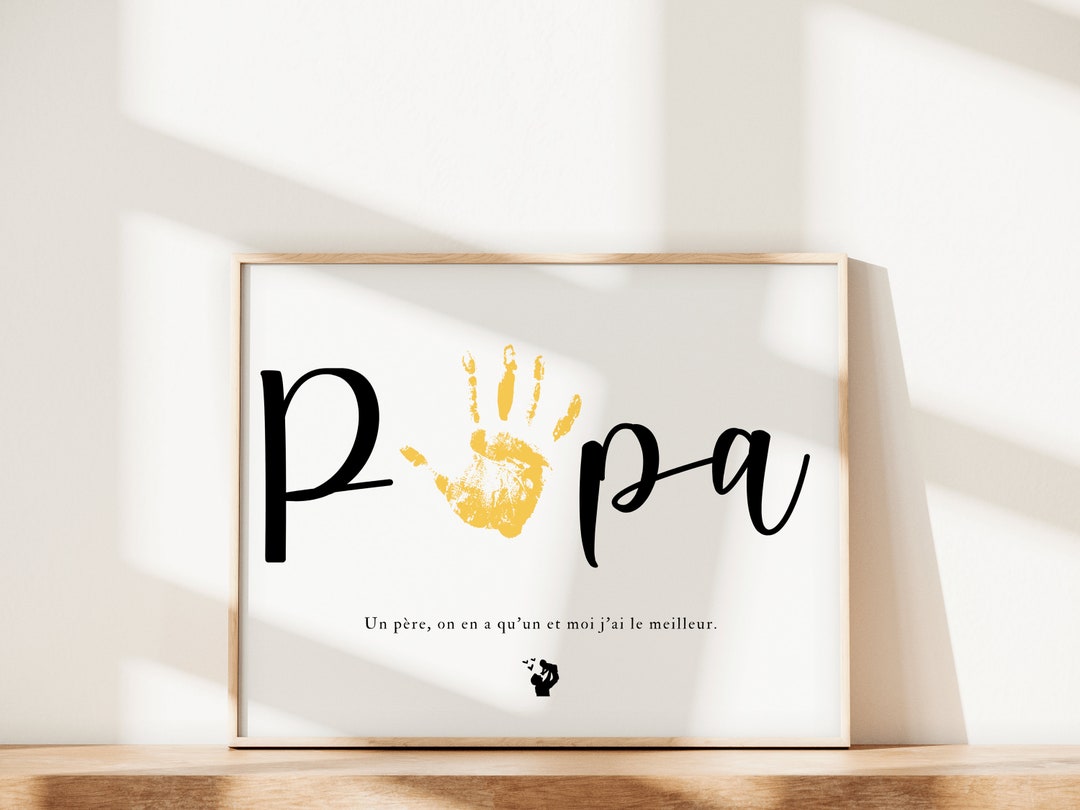 Dad Imprint, Father's Day, Dad Birthday, Birth Gift, Baby Imprint, Baby ...