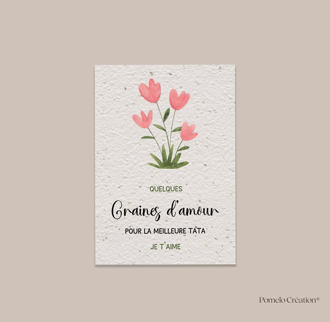 Card to Plant for Tata Thank You Tata Ecological and Original Gift Best ...