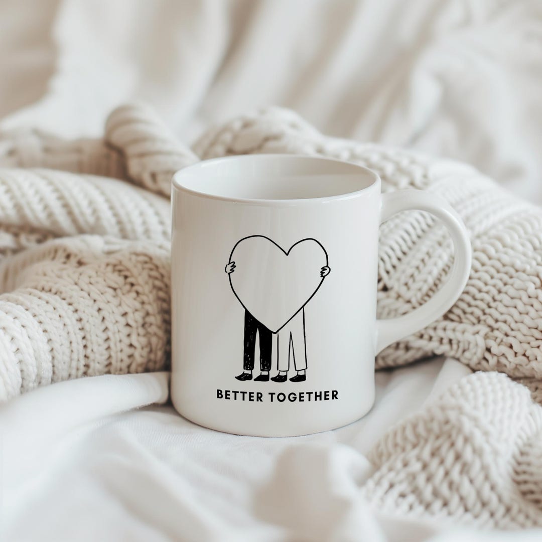 Heart Couple Mug - Better Together, Couple Gift, Gift for Her ...