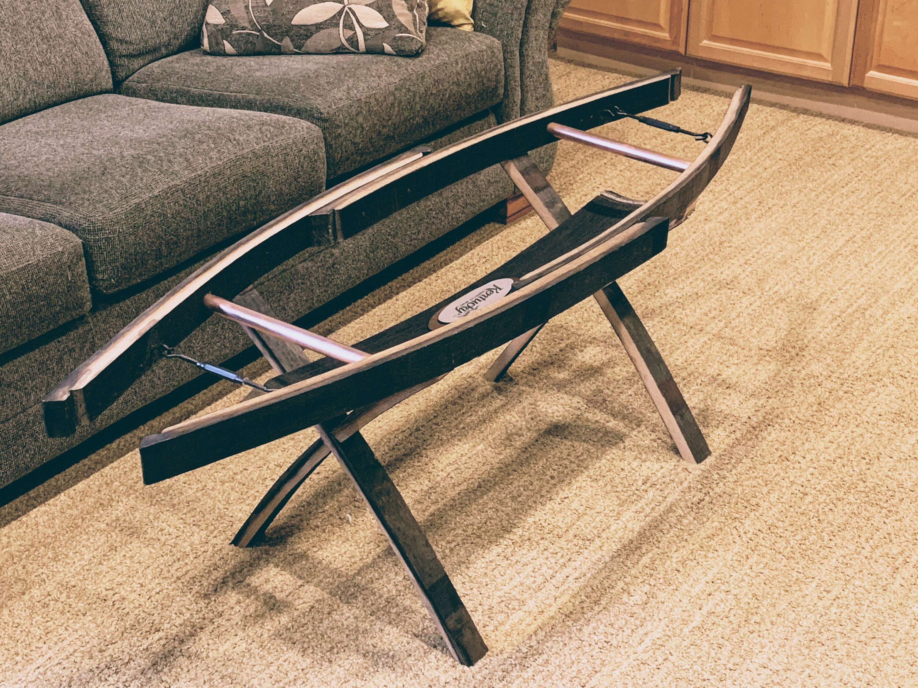 Bourbon Barrel Stave Cocktail and Coffee Table - Etsy