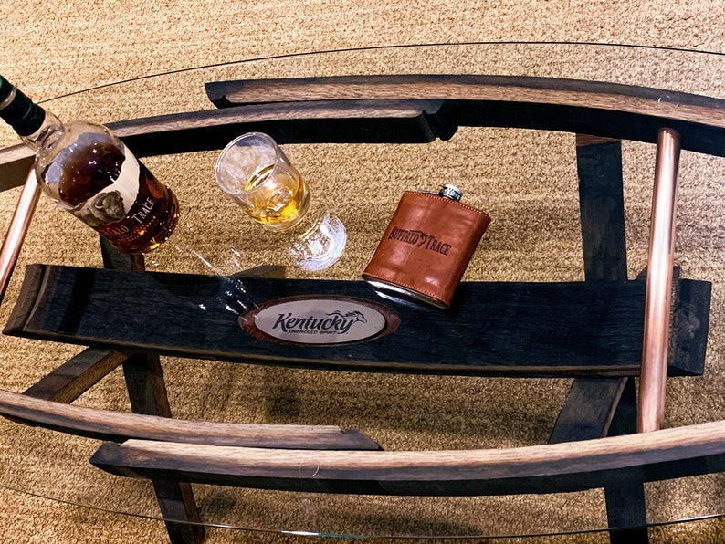 Bourbon Barrel Stave Cocktail and Coffee Table - Etsy