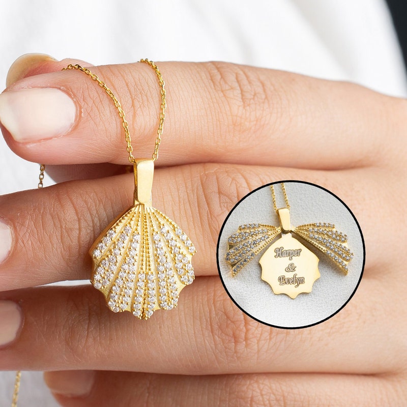 Sea Shell Necklace - Etsy