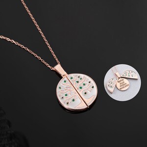 Personalized Hidden Names Life Tree Necklace, Custom Family Tree Secret ...