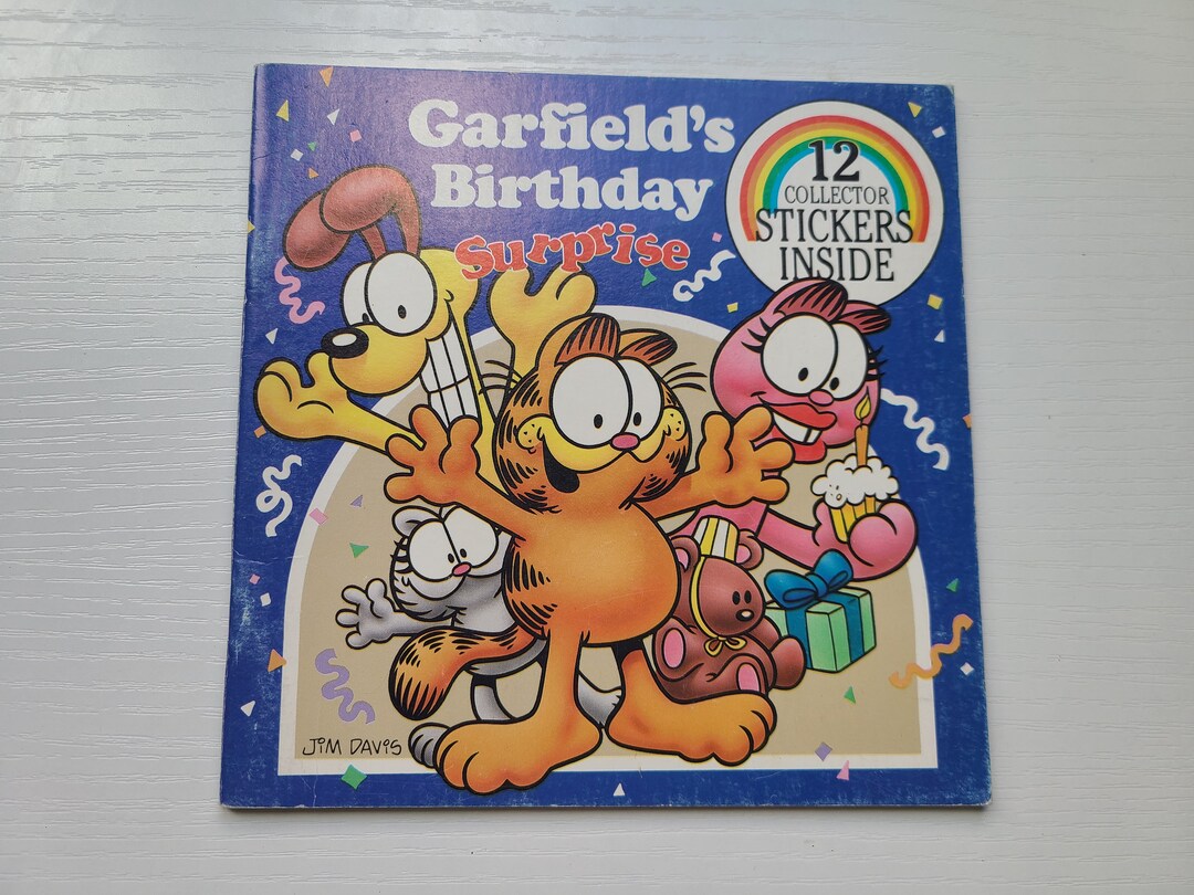 1987 Garfield's Birthday Surprise Book - Etsy