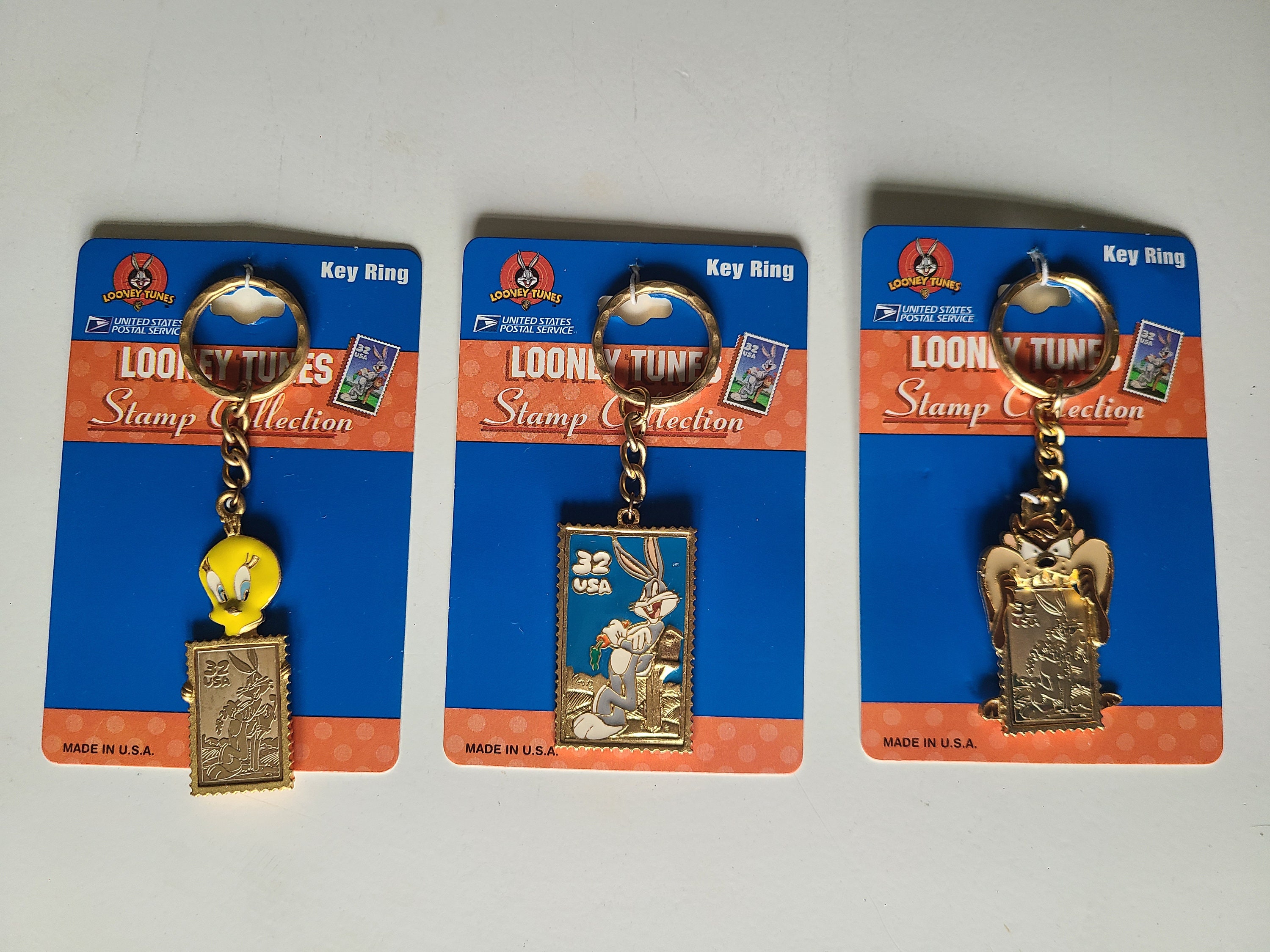 1997 USPS Looney Tunes Stamp Collection Key Rings Set of 3 - Etsy