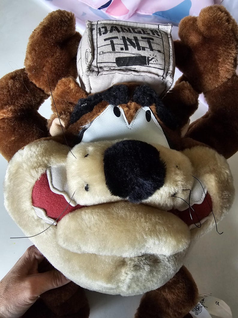 1998 TAZ Tasmanian Devil Looney Tunes TNT Plush - Etsy