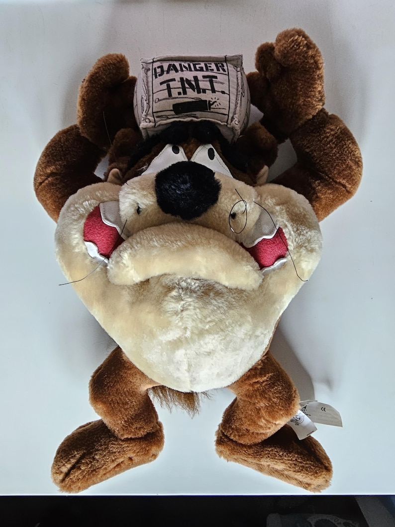 1998 TAZ Tasmanian Devil Looney Tunes TNT Plush - Etsy