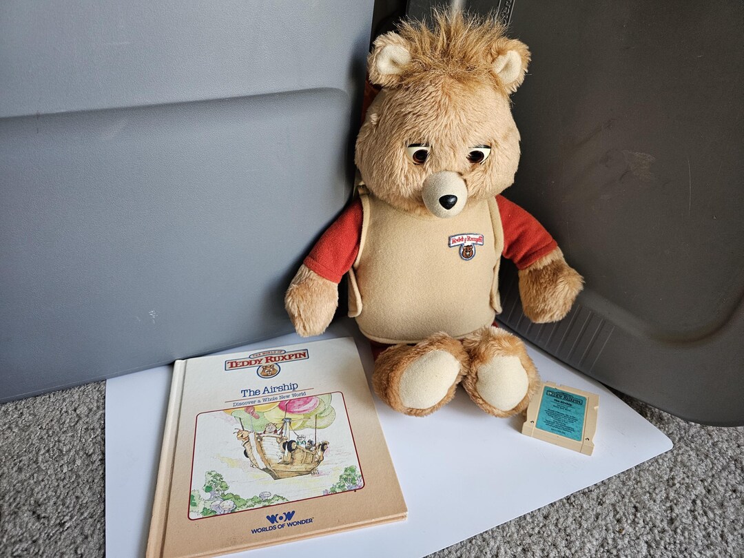 1990 Teddy Ruxpin, Book, and Cartridge - Etsy