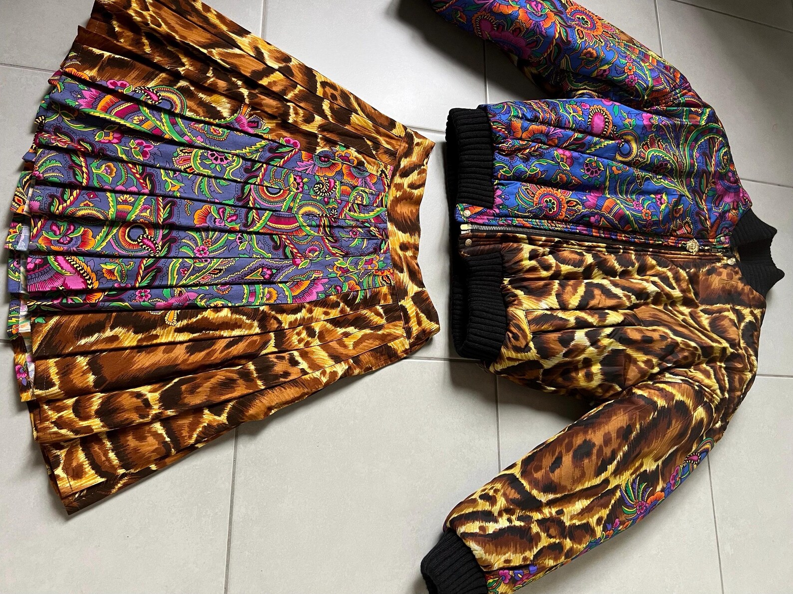 Sale • Rare Vintage VERSACE J Couture Set Bomber Puffer Jacket ...