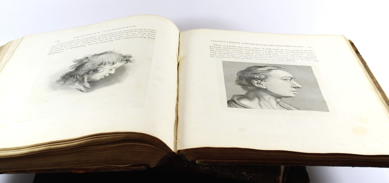 Antique Essays on Physiognomy Volume I, II, III Large Books / William ...