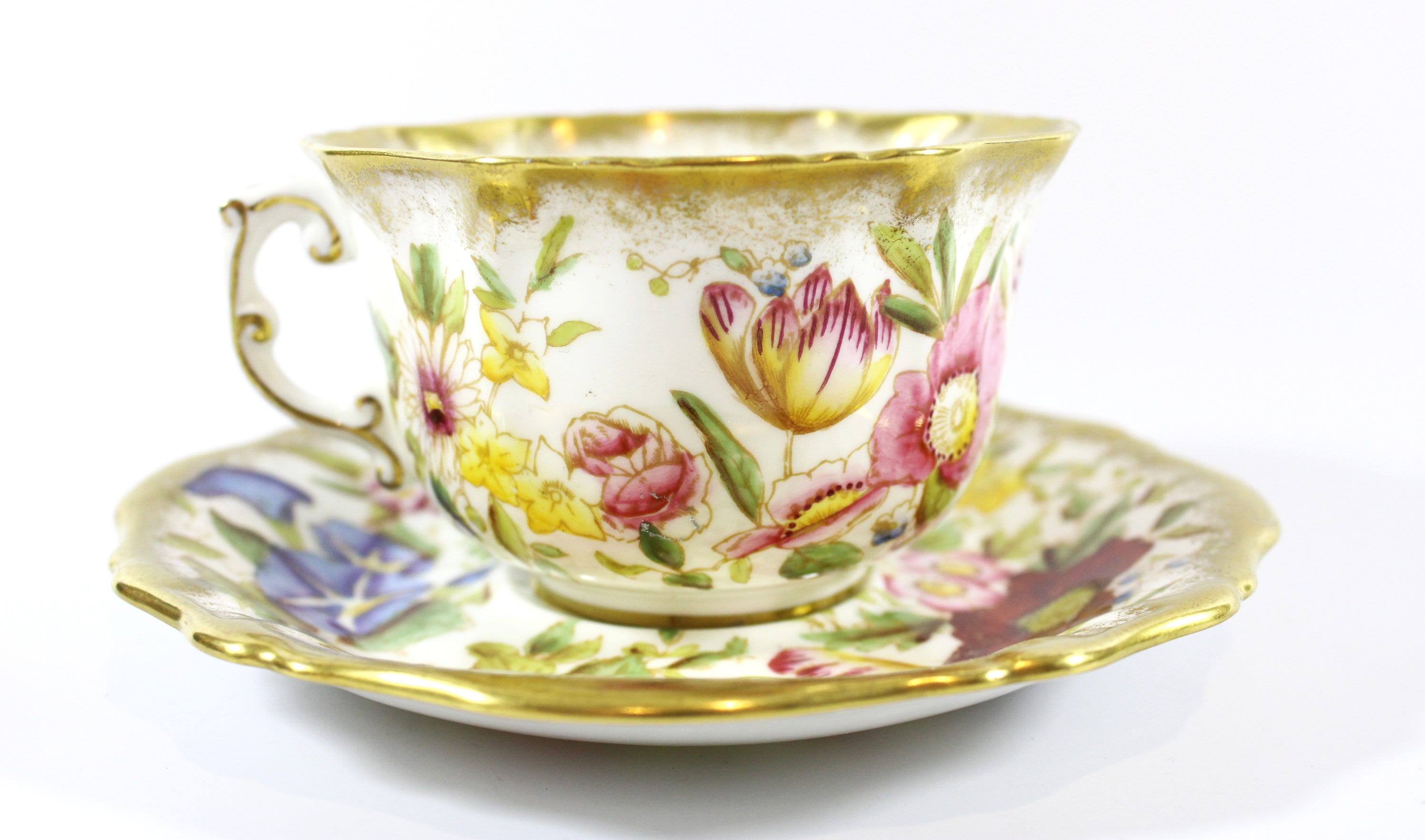 Hammersley & Co Queen Anne Tea Cup and Saucer / Bone China / 13166 / 1930s/40s - Etsy