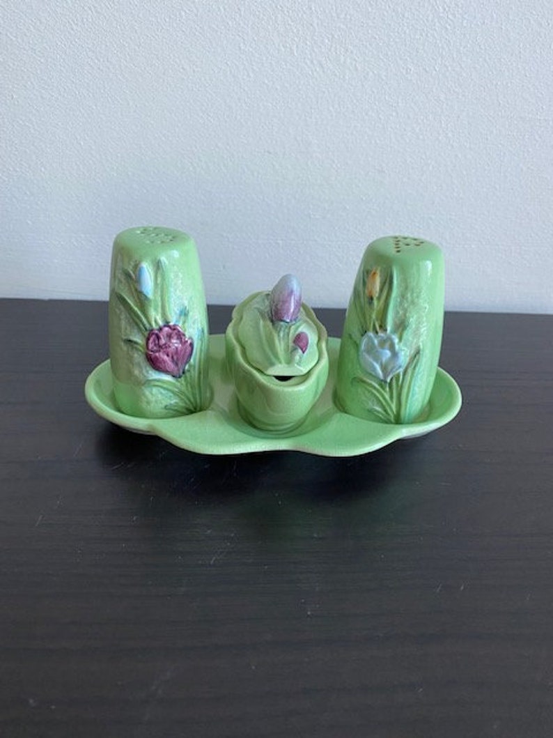 Art Deco Beswick Salt & Pepper Cruet Set - Etsy