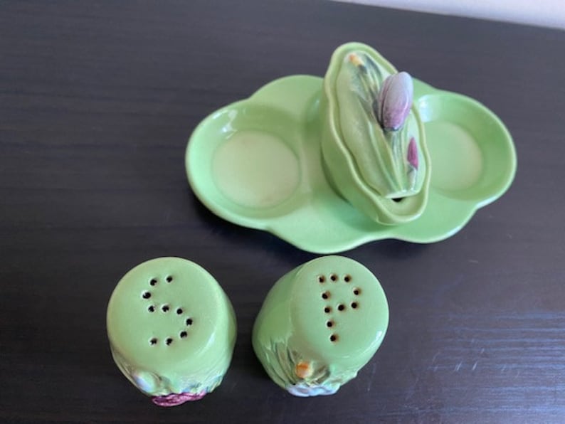 Art Deco Beswick Salt & Pepper Cruet Set - Etsy