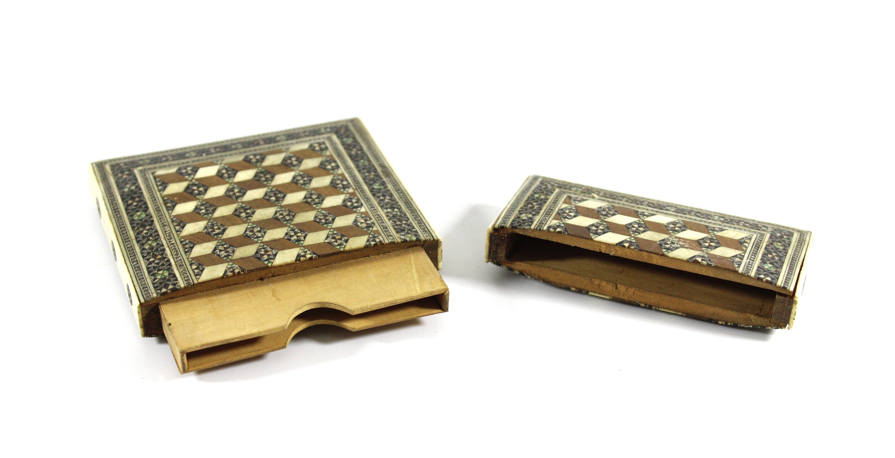 Antique Micro Mosaic Card Case / Business Card Case / 19th Century Card ...