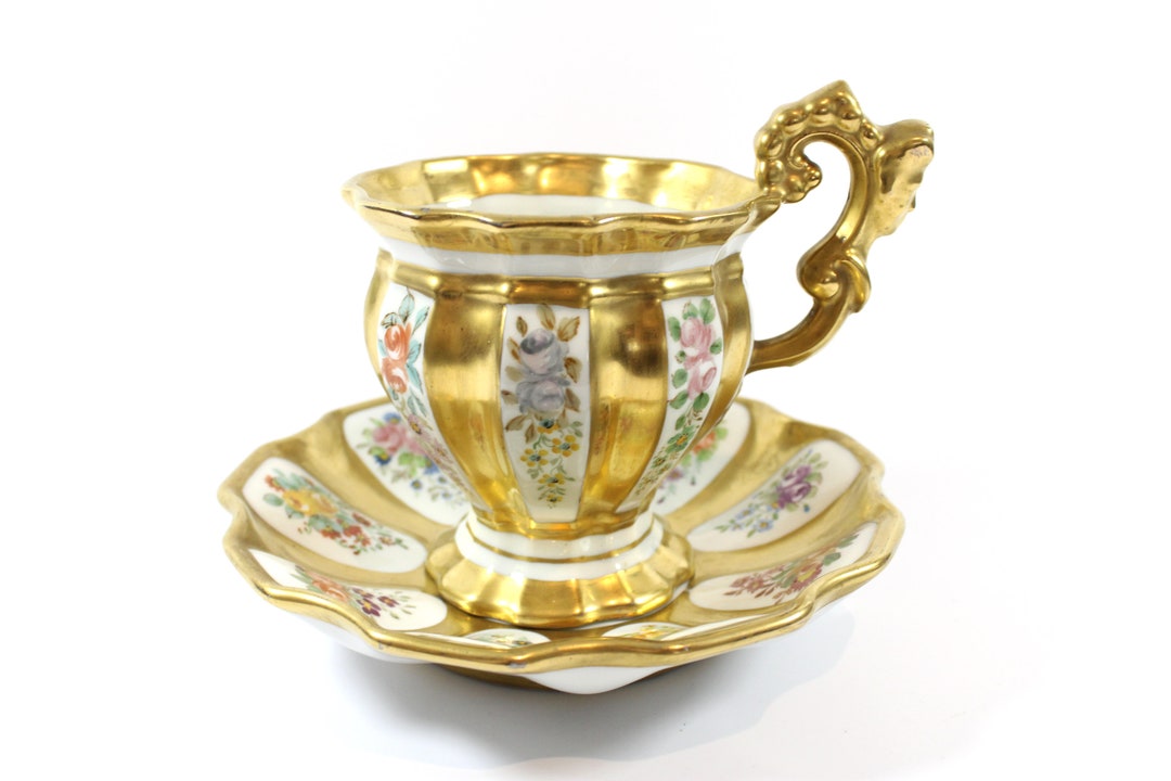 French Antique Very Large Gold Chocolate Cup - Etsy
